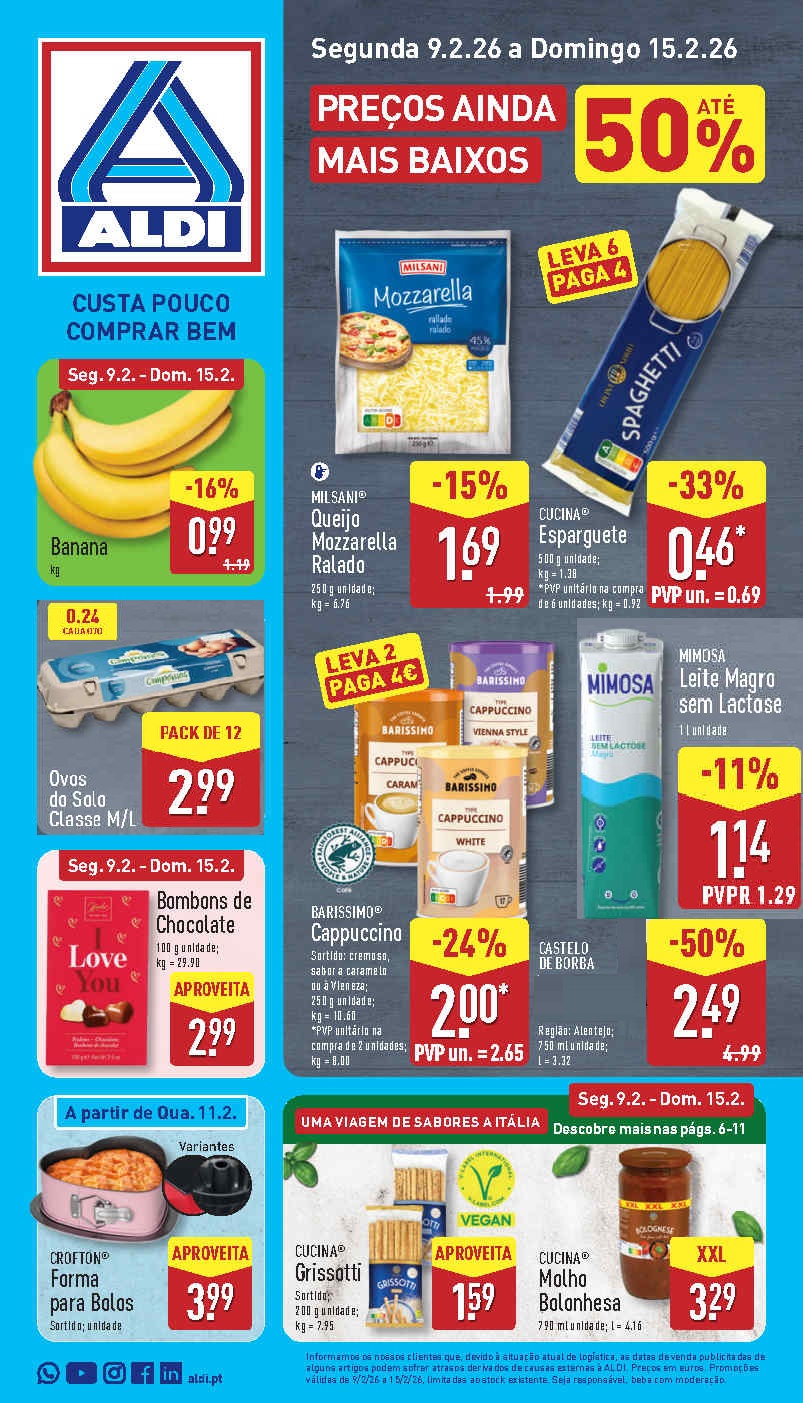 Folheto Aldi - Antevisão Promoções 9 a 15 de fevereiro - O Caça Promoções